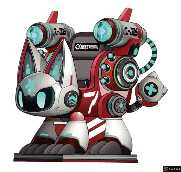 StarCore Agents™ Cyber-Cat Mecha Kiddie Ride | Amusement Ride ...