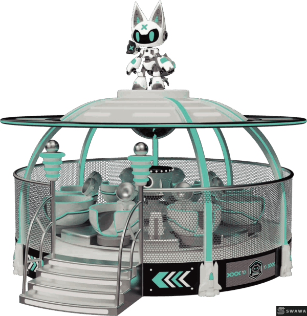 StarCore Agents™ Meow Nuclear Storm Themed Spinning Ride | 16-Person ...